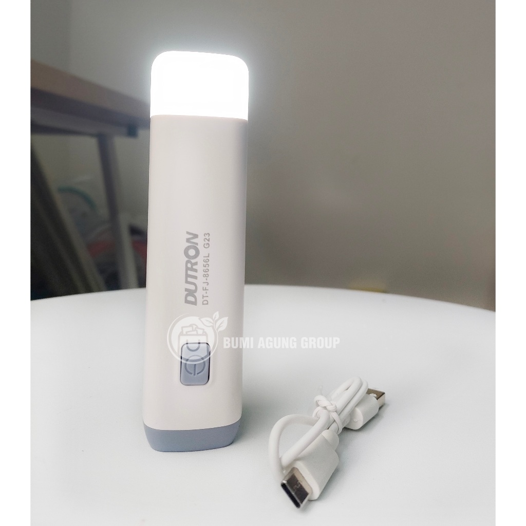 Jual DUTRON Senter Mini Pocket LED Flashlight Cas Type C casan Charge 2 ...