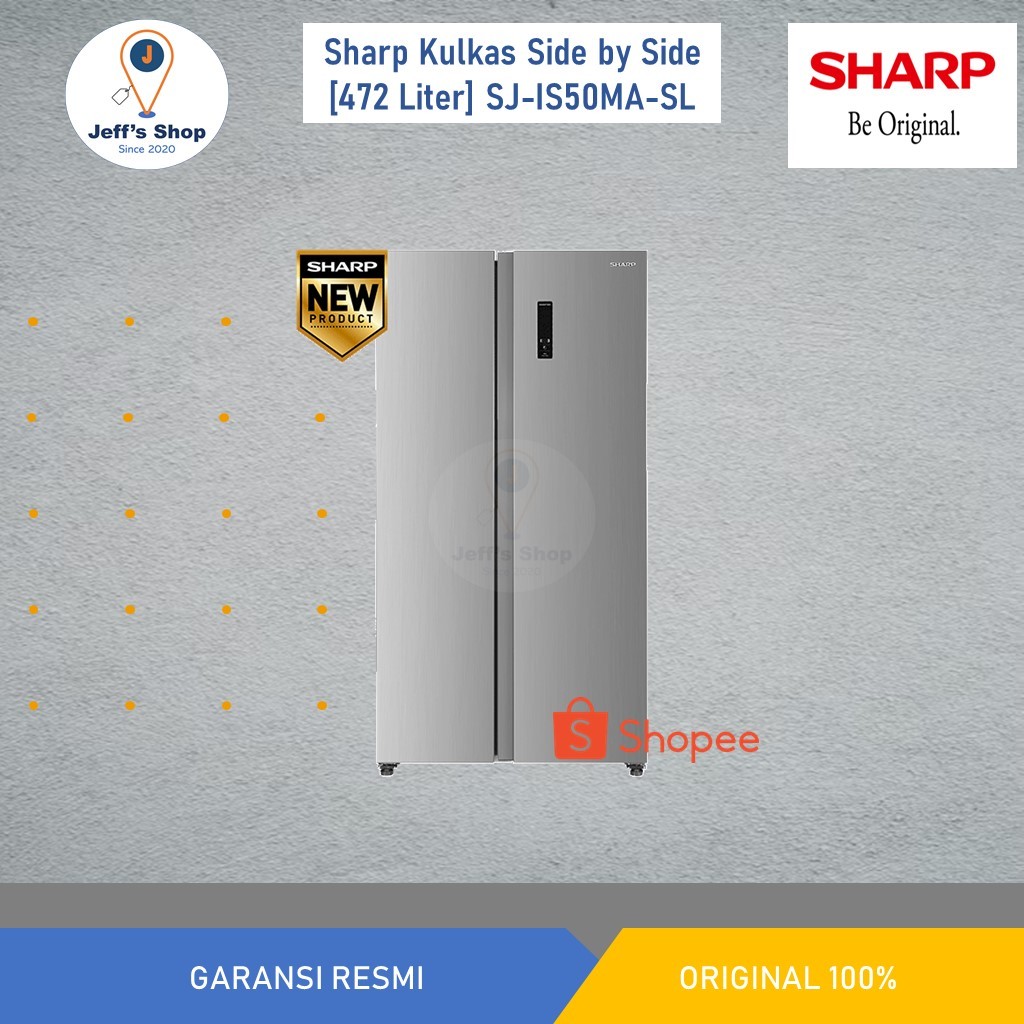Jual Sharp Kulkas Side by Side 2 Pintu [472 Liter] SJ-IS50MA-SL | Shopee Indonesia