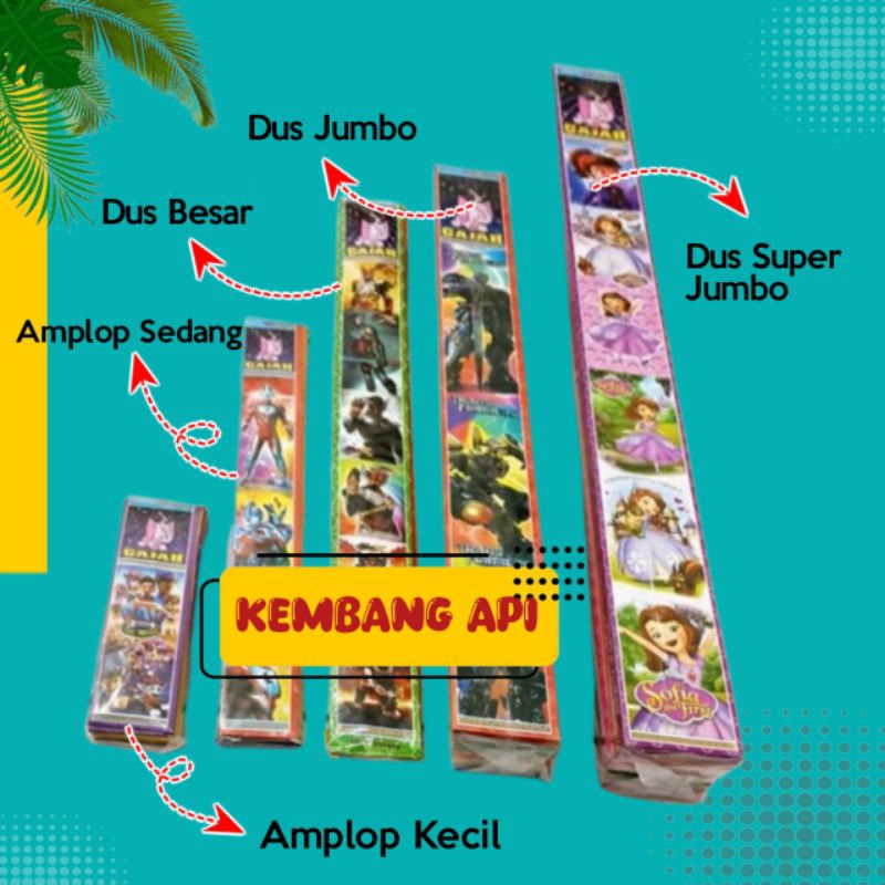 Jual Mainan Kembang Api Amplop Kecil, Amplop Sedang, Dus Besar, Dus ...