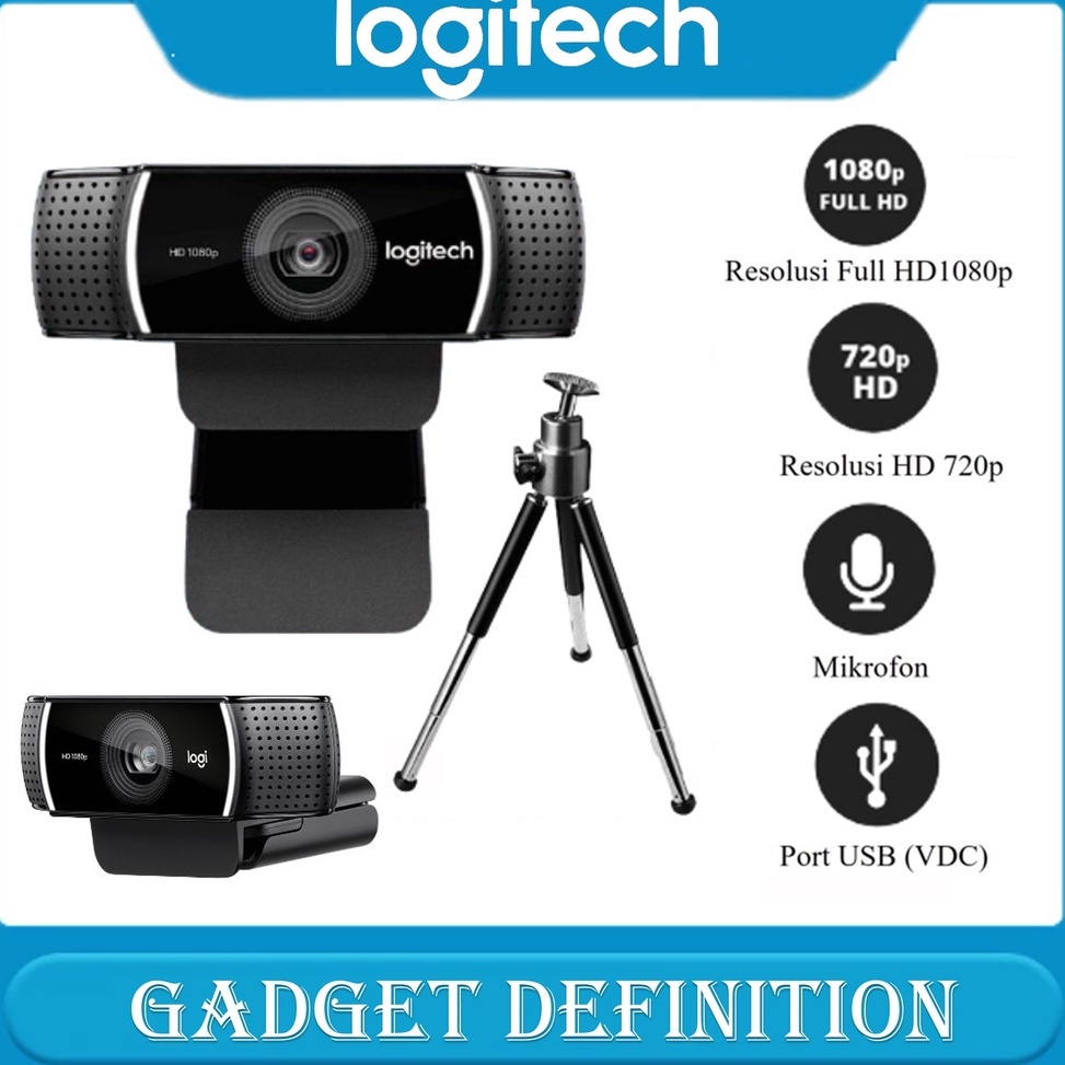 Jual Tidak Diragukan Webcam Logitech C922 HD PRO STREAM DAN BERGARANSI ...