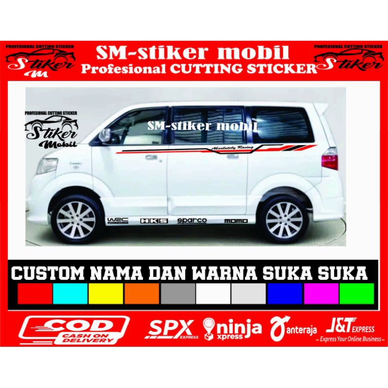 Jual stiker mobil granmax apv luxio luxio luxury dll stiker variasi ...