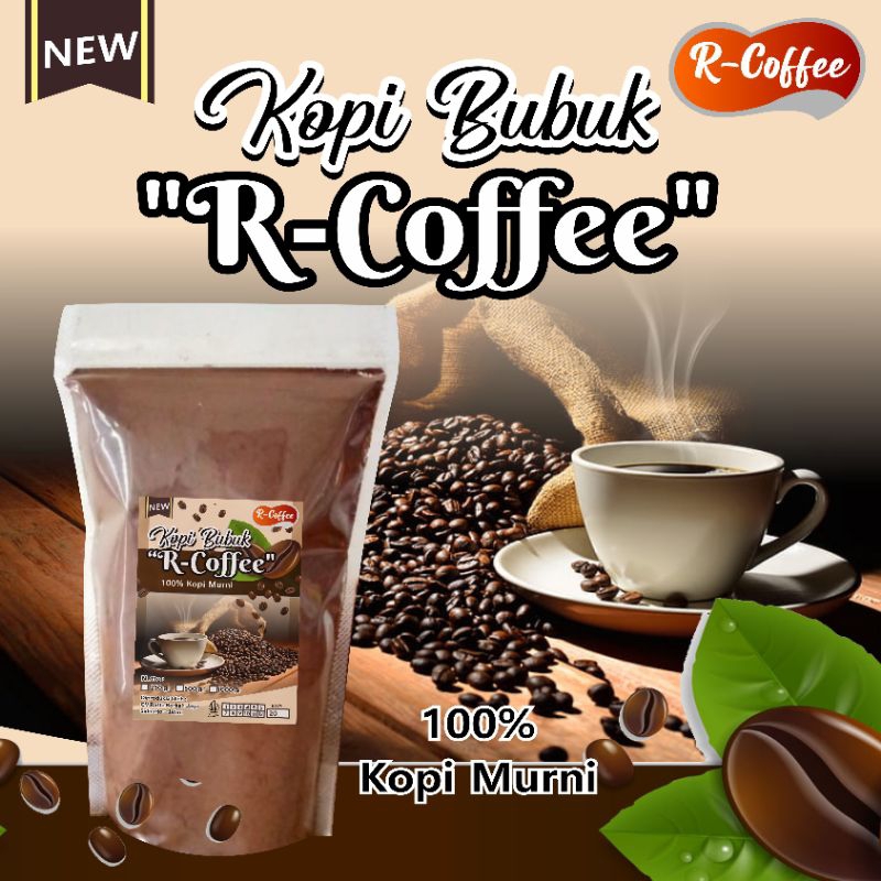 Jual Kopi Bubuk R-Coffe 100% Kopi Murni kemasan 1 Kg | Shopee Indonesia