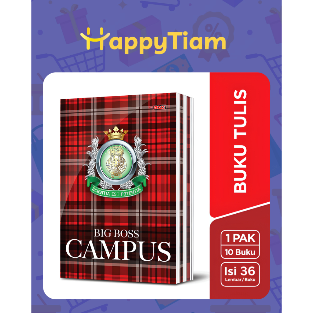 Jual BUKU TULIS SIDU 36 LEMBAR MY CAMPUS BIGBOSS SKOLA OKEY 1 PAK ISI 10 BOXY PANJANG | Shopee ...