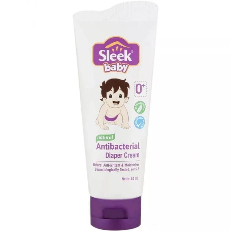 Jual Sleek Baby Natural AntiBacterial Diaper Cream 80 ml | Shopee Indonesia