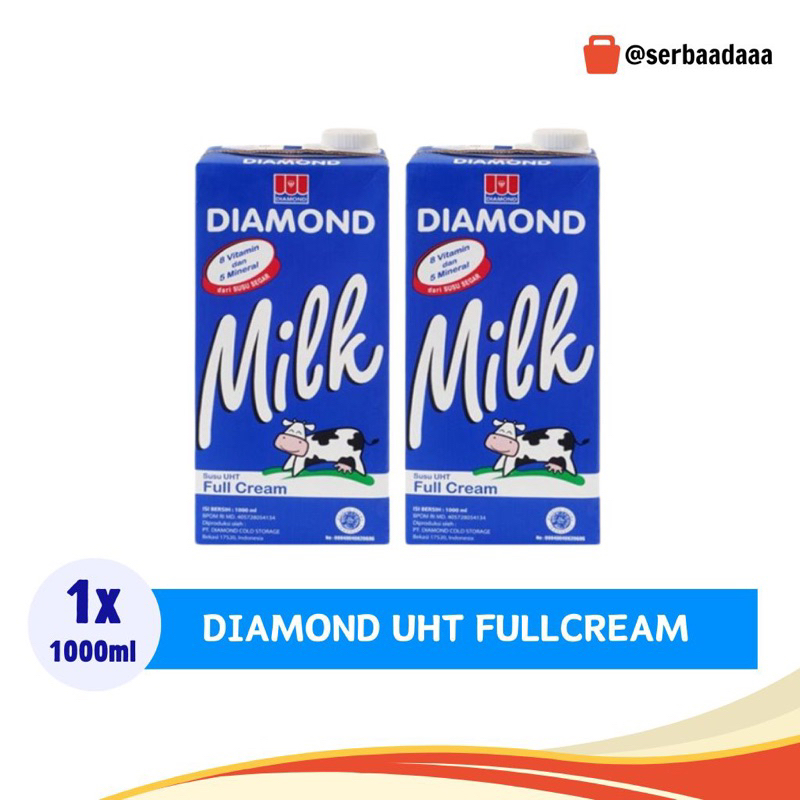 Jual Diamond Susu Uht Fullcream 1000 ml | Shopee Indonesia
