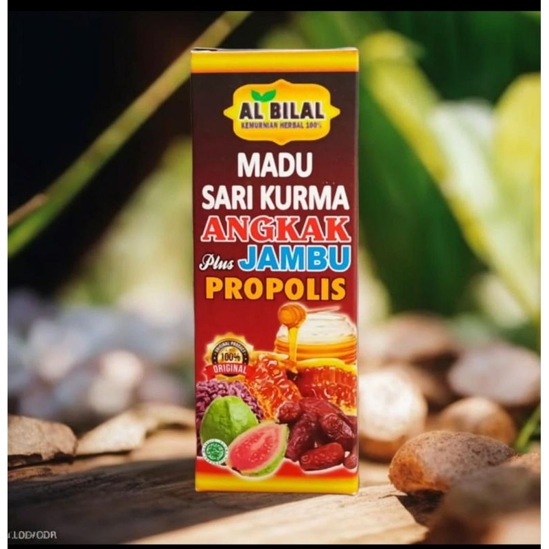 Jual PAKET 5 BOTOL (Sari Kurma Angkak al Bilal 330 gram plus propolis ...