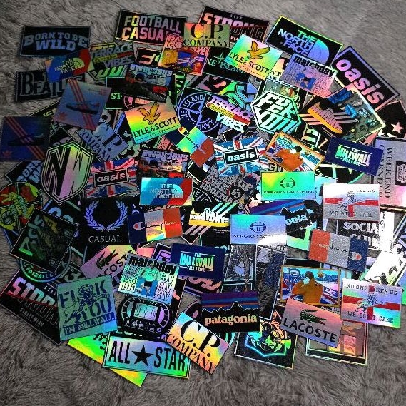 Jual Stiker hologram casual football holigans brand ultras laminasi ...