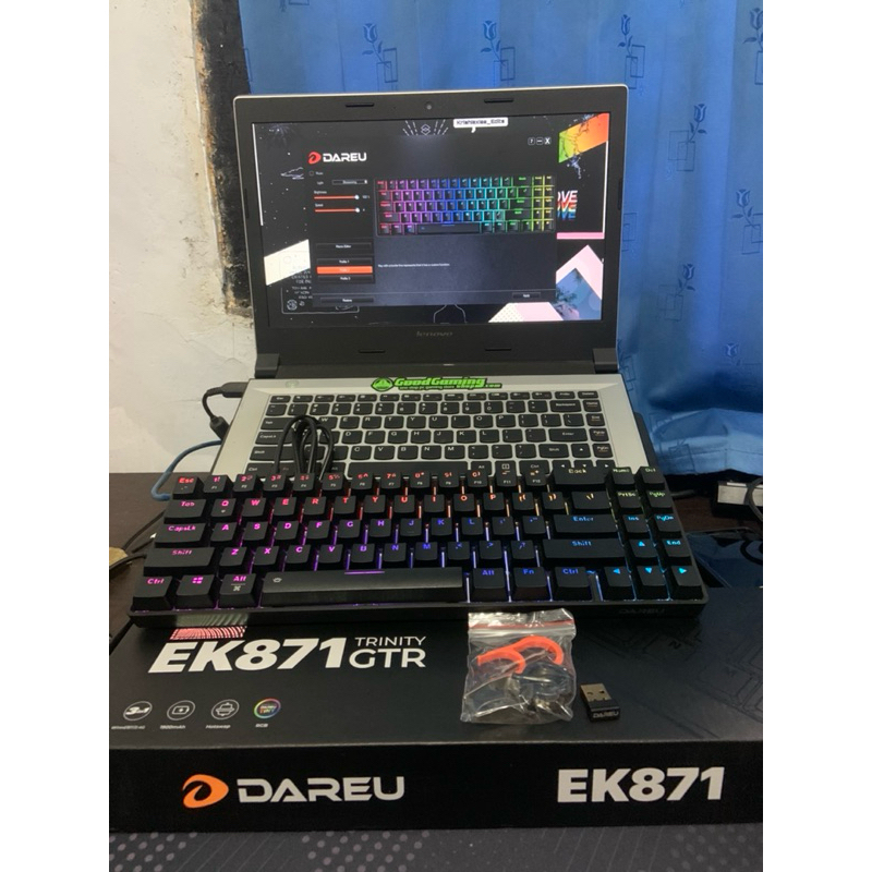 Jual KEYBOARD DAREU EK871 TRINITY GTR (BROWN SWITCH) | Shopee Indonesia
