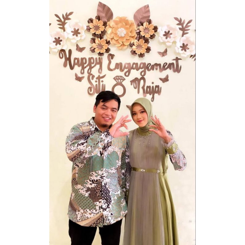 Jual ready Paper flower dekorasi bunga kertas backdrop lamaran dekorasi ...