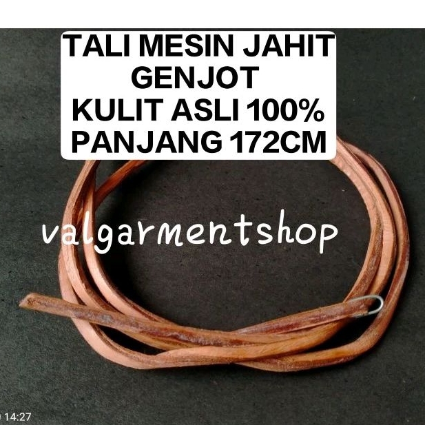 Jual TALI MESIN JAHIT MANUAL BUTTERFLY KULIT ASLI 100% / Singer TALI ...