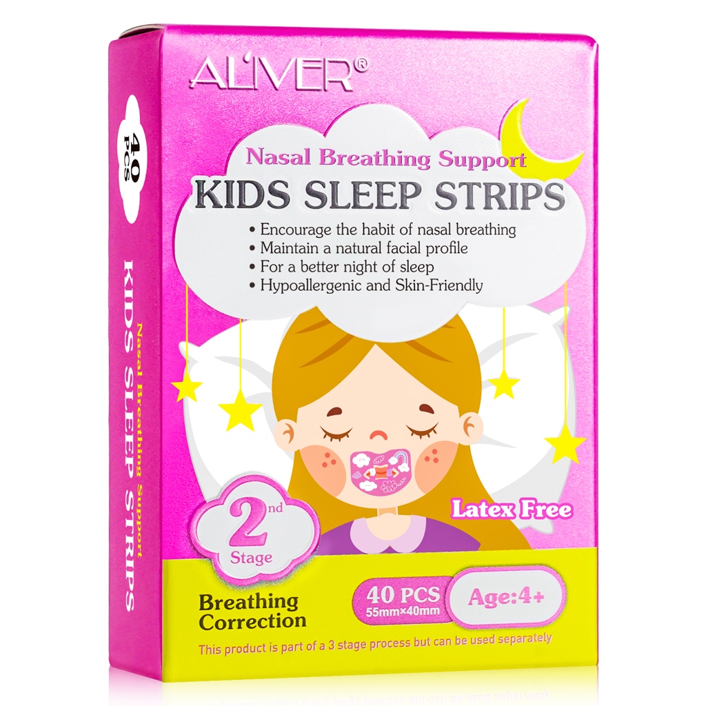 Jual Al'iver Nasal Breathing Kids Sleep Strips / Plester Mulut 2nd ...