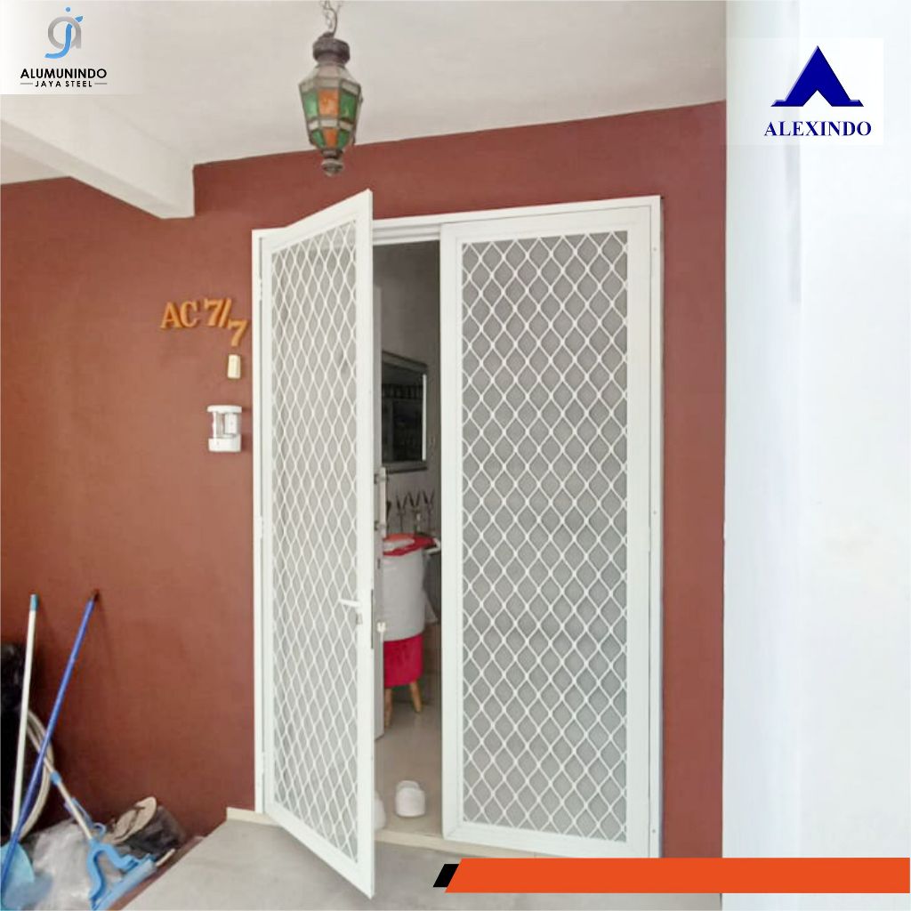 Jual Pintu Kawat Nyamuk Expanda Aluminium Alexindo | Shopee Indonesia
