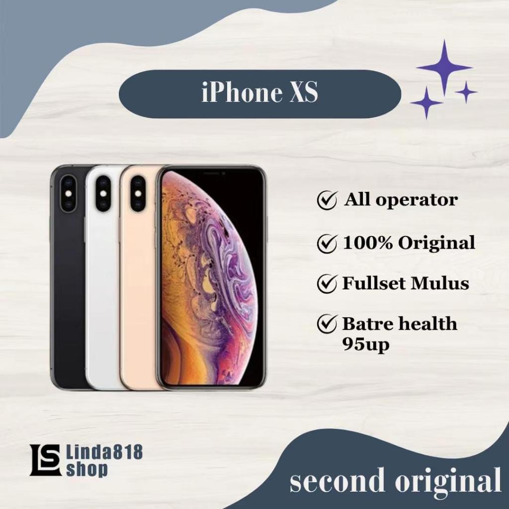 Jual iPhone Xs 256gb 64gb second Fullset Like New-All operator | Shopee ...