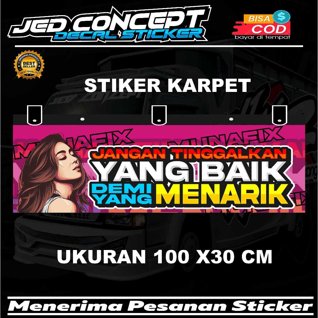 Jual STIKER KARPET LUMPUR DENGAN TULISAN JANGAN TINGGALKAN YANG BAIK ...