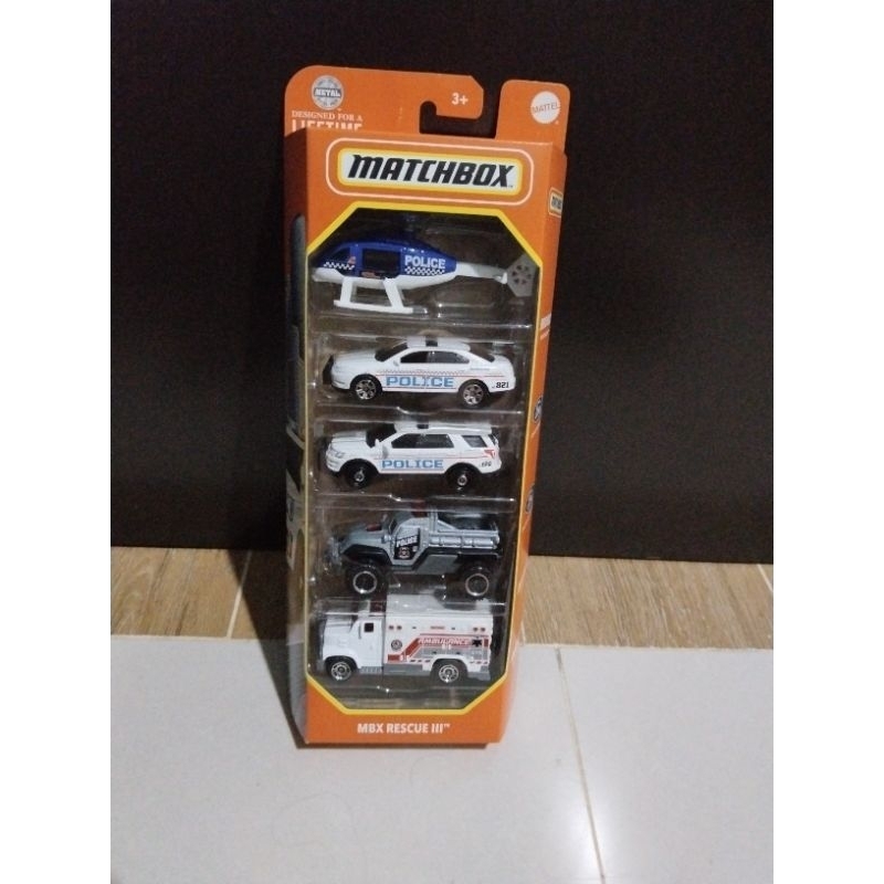 Jual mbx rescue III matchbox ford police interceptor/helicopter ...