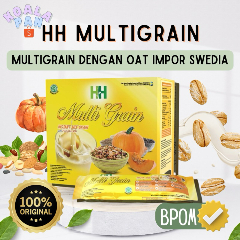 Jual HH MULTI GRAIN – Oat Instan 18 Biji-Bijian Sehat Pengganti Makan ...