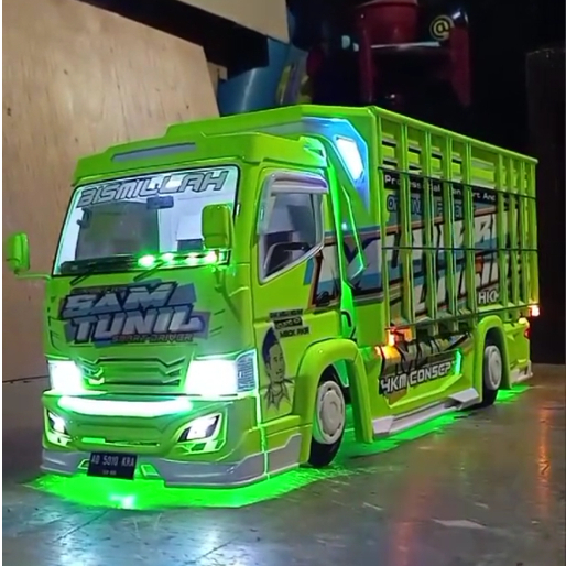 Jual PROMO MURAH MINIATUR TRUK OLENG FULL VARIASI BONUS TERPAL TERLARIS ...