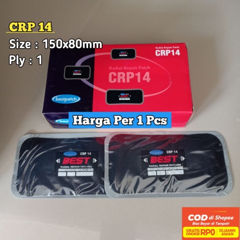 Jual Bestpatch CRP 14 Per Pcs / Biji / Lembar - Karet Tambal Ban Luar - Tip Top - Karet Patch ...