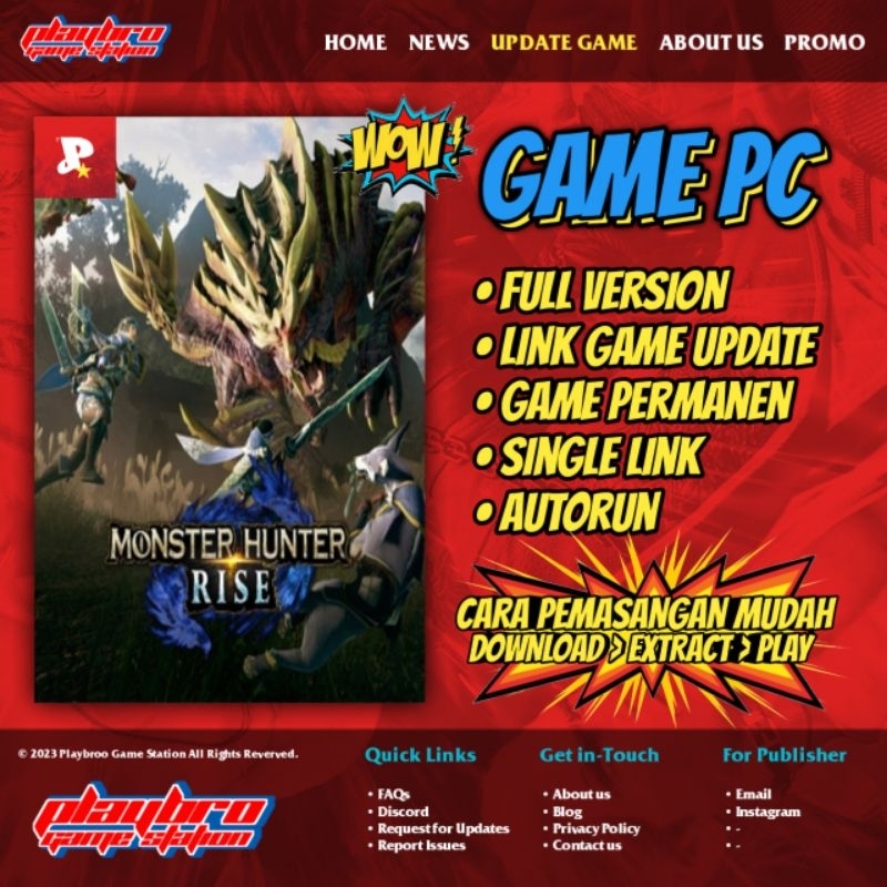 Jual Monster Hunter Rise Game PC/Laptop (Download to Play Bro!) | Shopee Indonesia