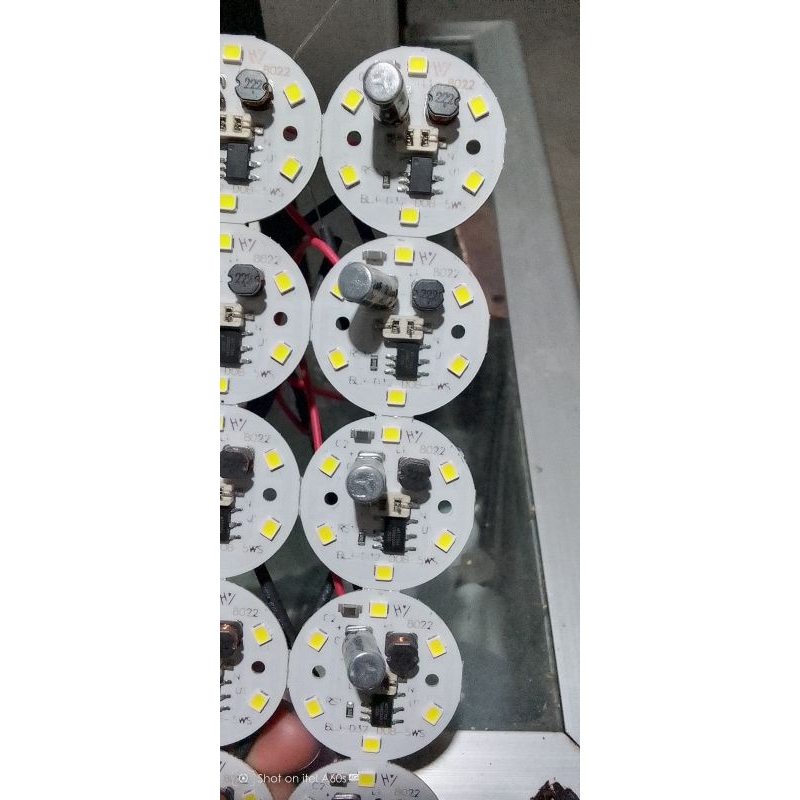 Jual PCB mesin lampu LED 5watt 9 Volt bahan aluminium super terang ...