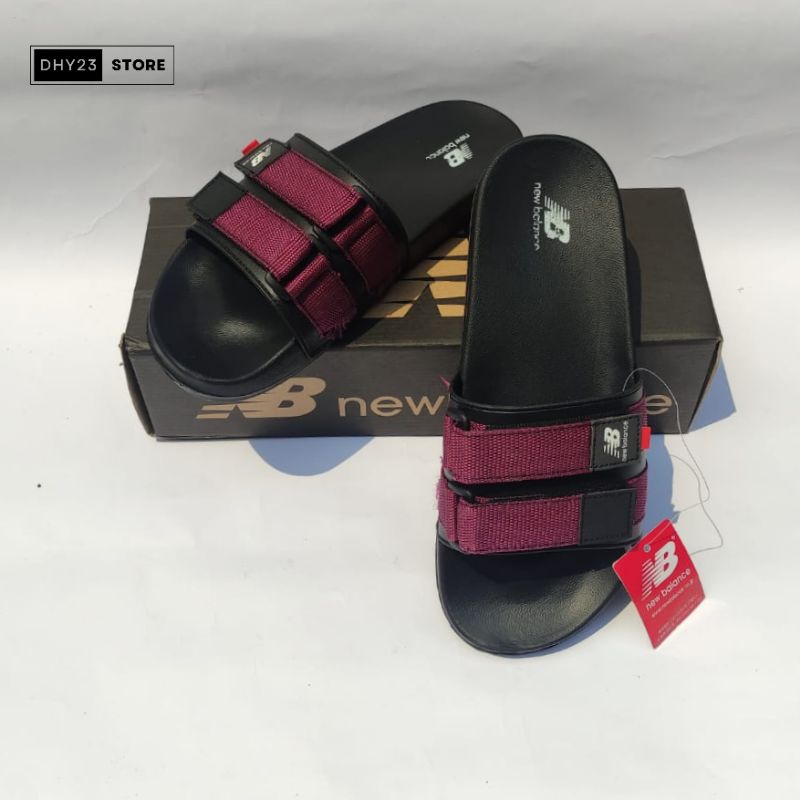 Jual Sandal NB Slip-on sandal Slop slide Slippers sandal webing strap ...