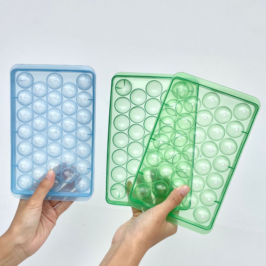 Jual Grosir Cetakan Es Batu Bulat 33 Sekat / Slot | Alat Cetak Es Jelly ...