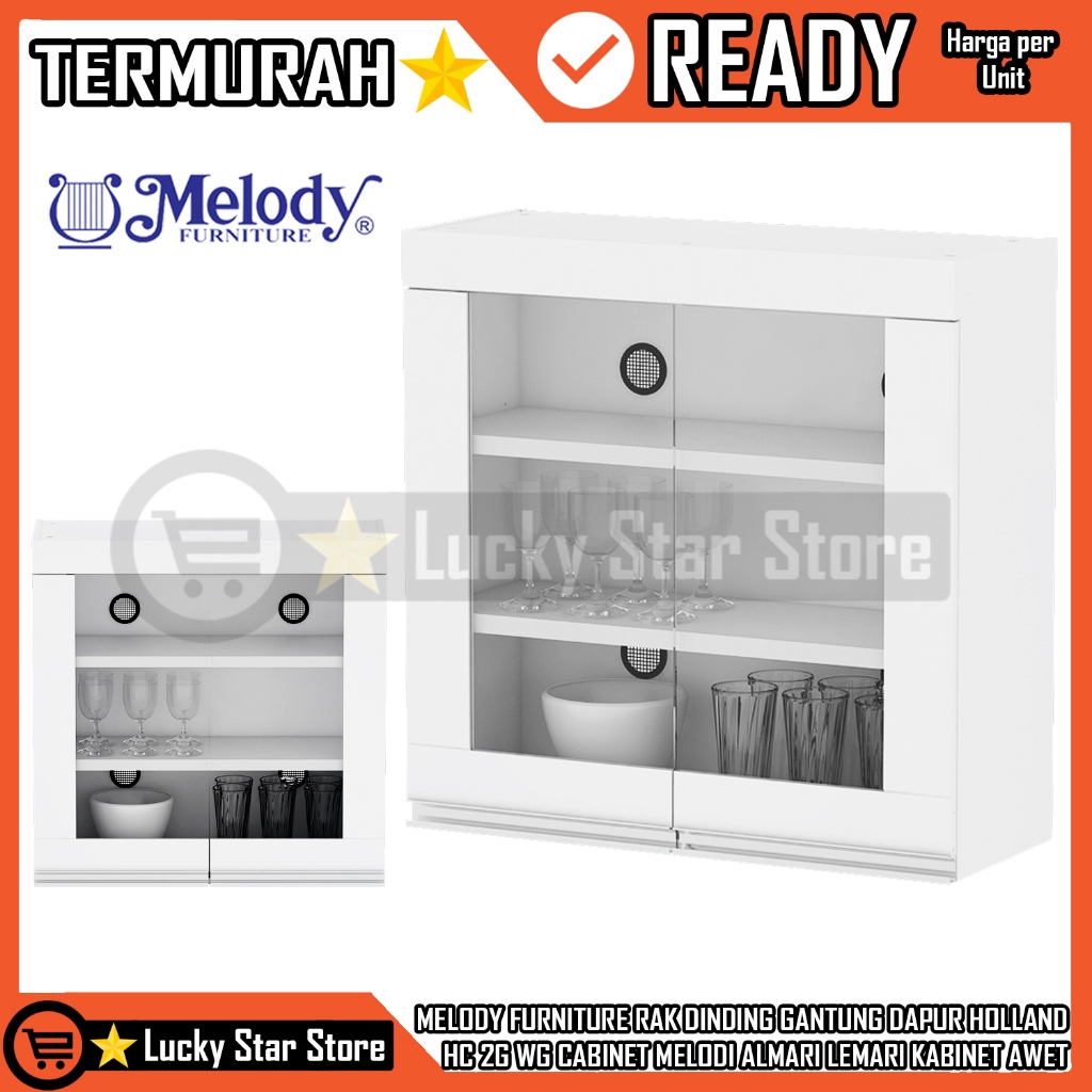 Jual [Kargo] MELODY FURNITURE RAK DINDING GANTUNG DAPUR HOLLAND HC 2G ...