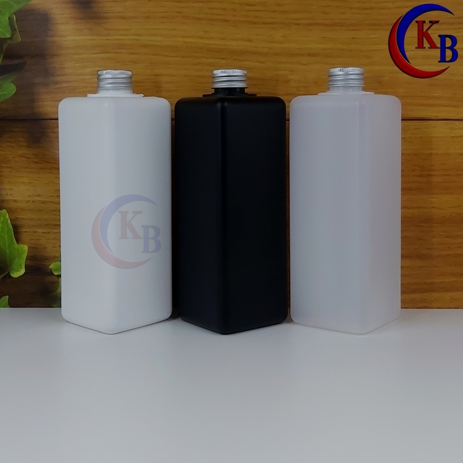 Jual BOTOL ULIR 500 ML ALUMUNIUM SILVER NECK 24 / BOTOL PLASTIK HDPE HS KOTAK 500ML | Shopee ...