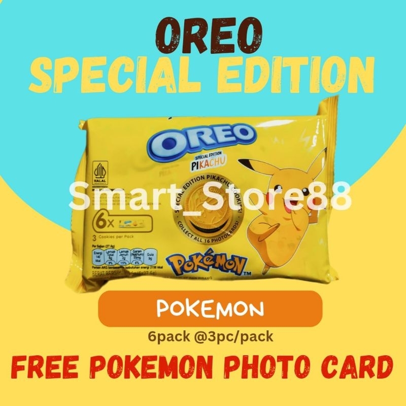 Jual OREO POKEMON PACK ISI 6 SPECIAL EDITION FREE POKEMON CARD GRATIS ...