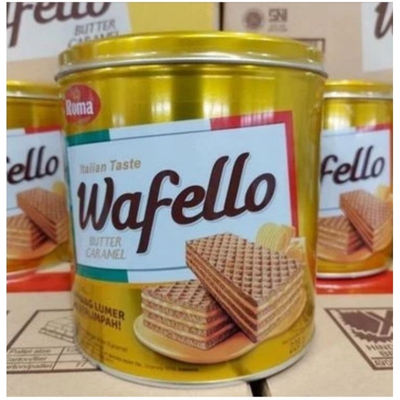 Jual Roma Wafello Butter Caramel 228g | Shopee Indonesia