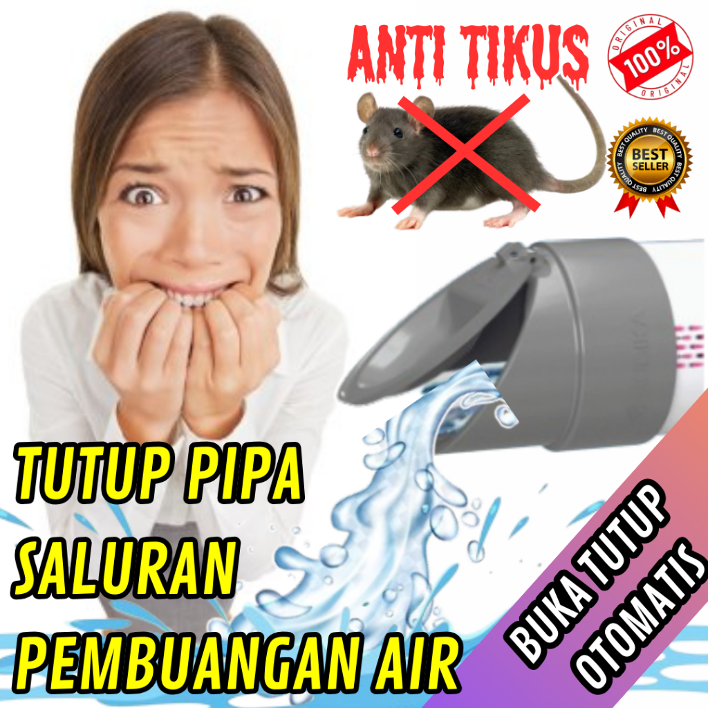 Jual Tutup Saluran Drainase Pipa PVC Comberan Selokan Got Cegah Bau ...