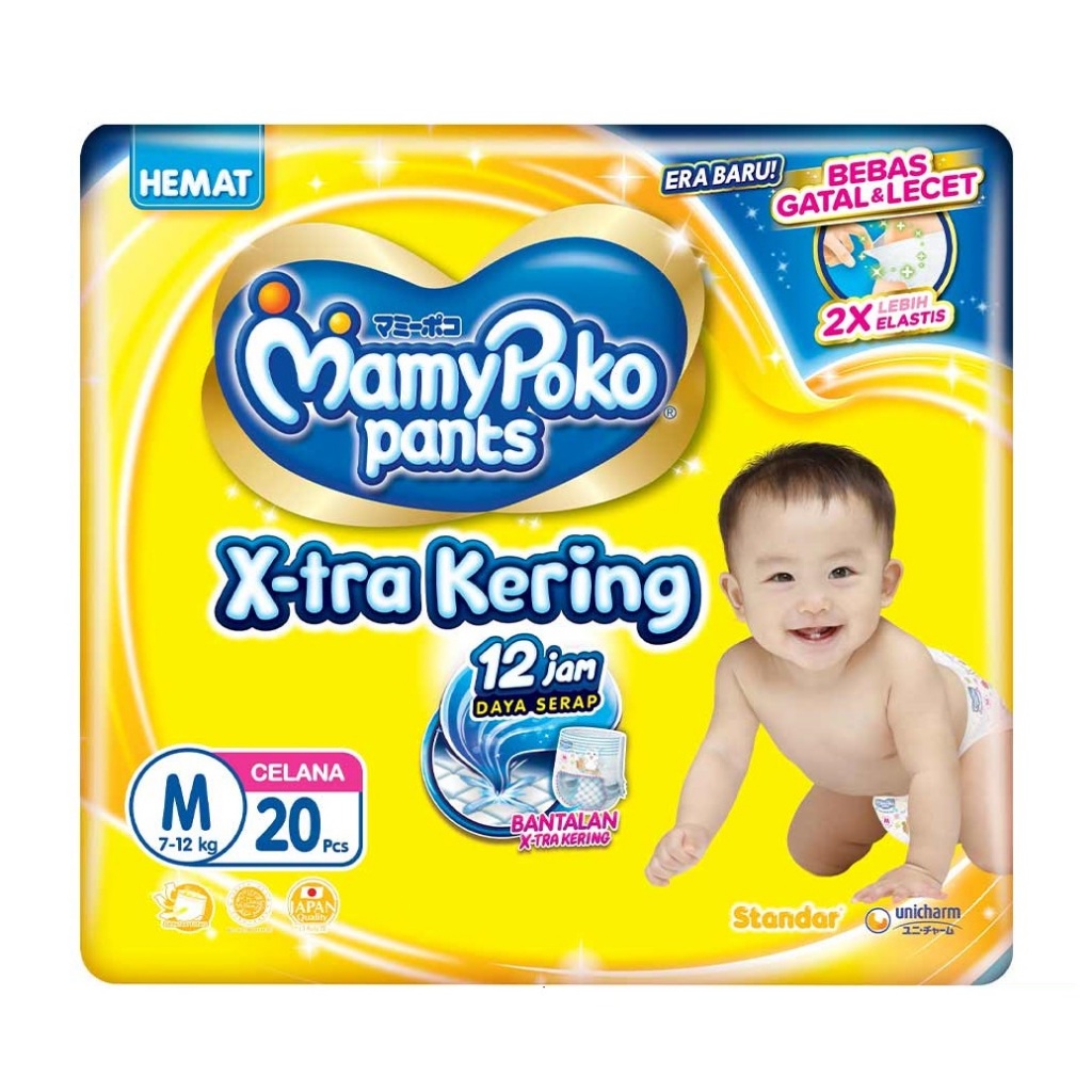 Jual Mamy Poko Pants X-tra Kering S22 M20 L20 XL20 XXL18 | Shopee Indonesia