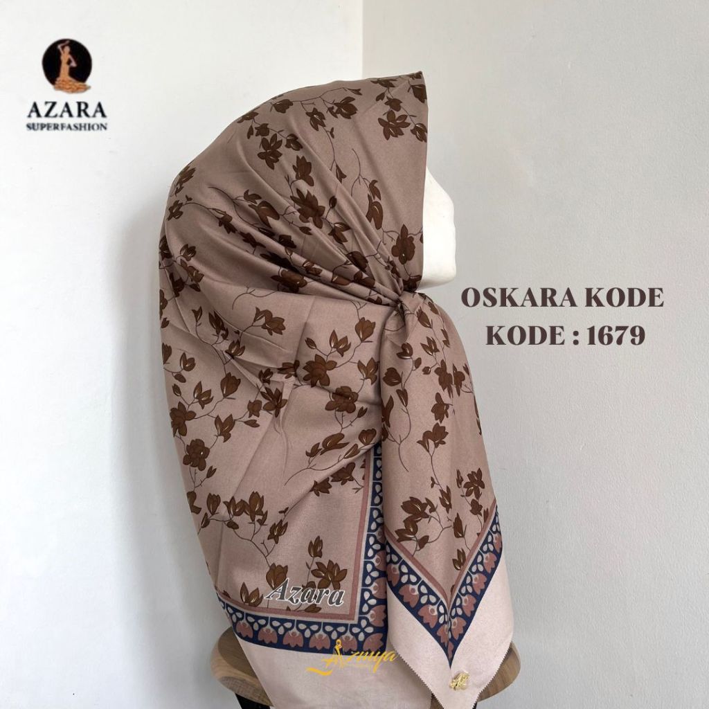 Jual Azara Motif part 1 Scarf Kerudung Hijab Segi Empat (Voal Motif ...