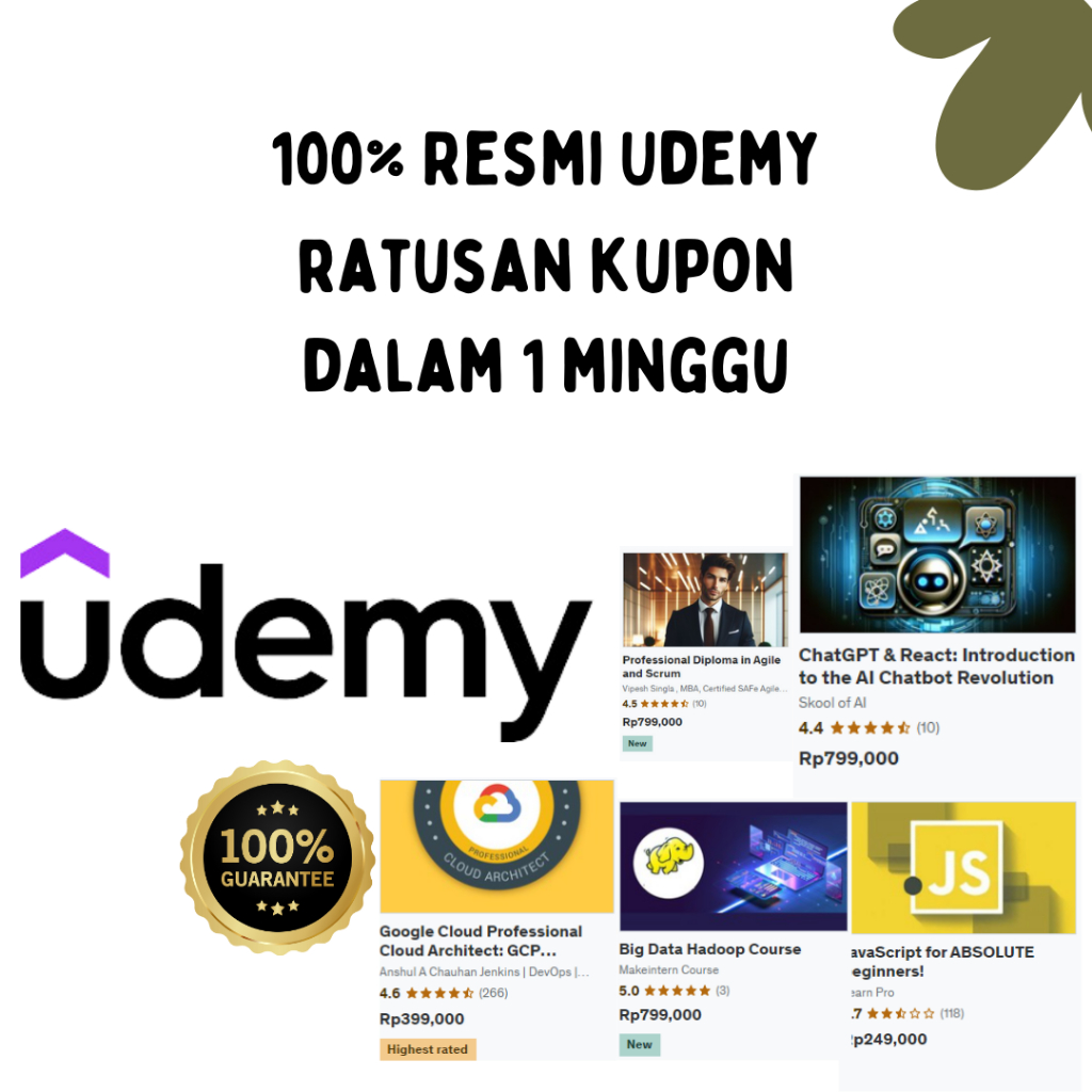 Jual Udemy Premium Course Account Sertifikat Resmi | Shopee Indonesia
