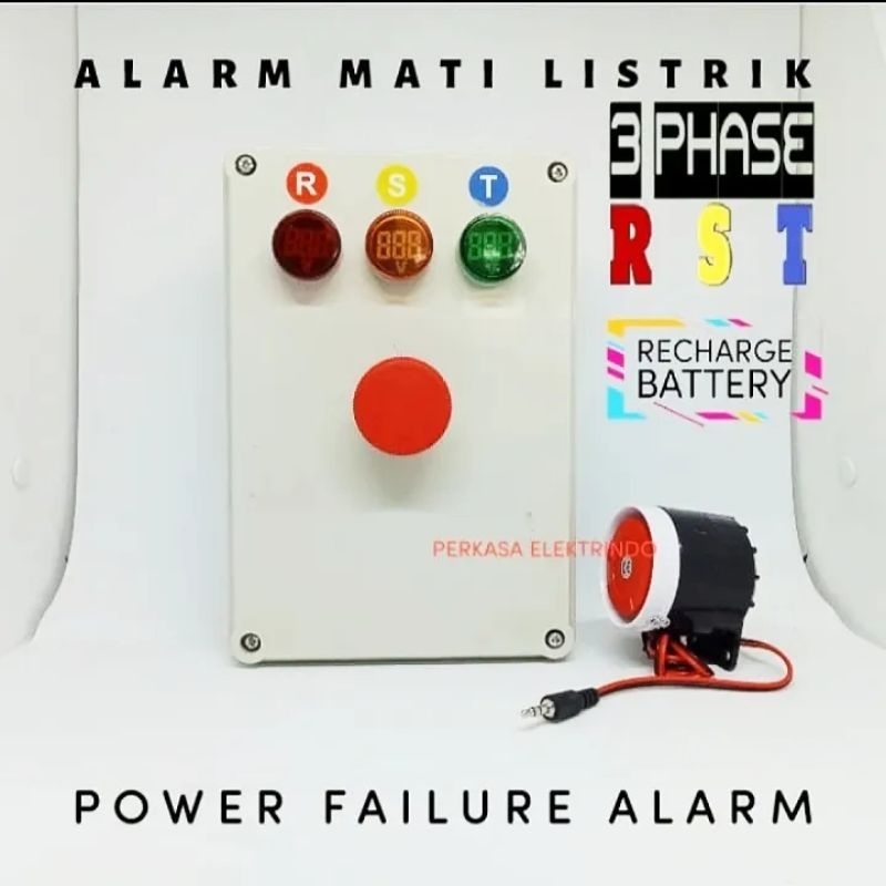 Jual Alarm 3 Phase Alarm Padam Listrik Alarm Mati listrik Alarm RST Box ...