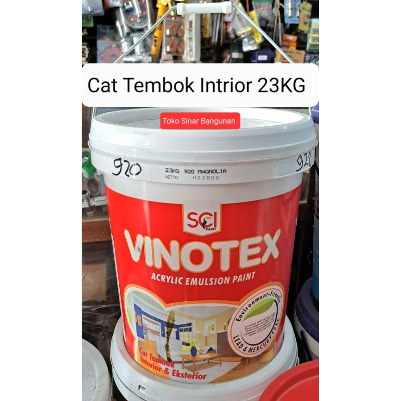 Jual CAT TEMBOK INTERIOR EXTERIOR PAIL 23KG VINOTEX | Shopee Indonesia
