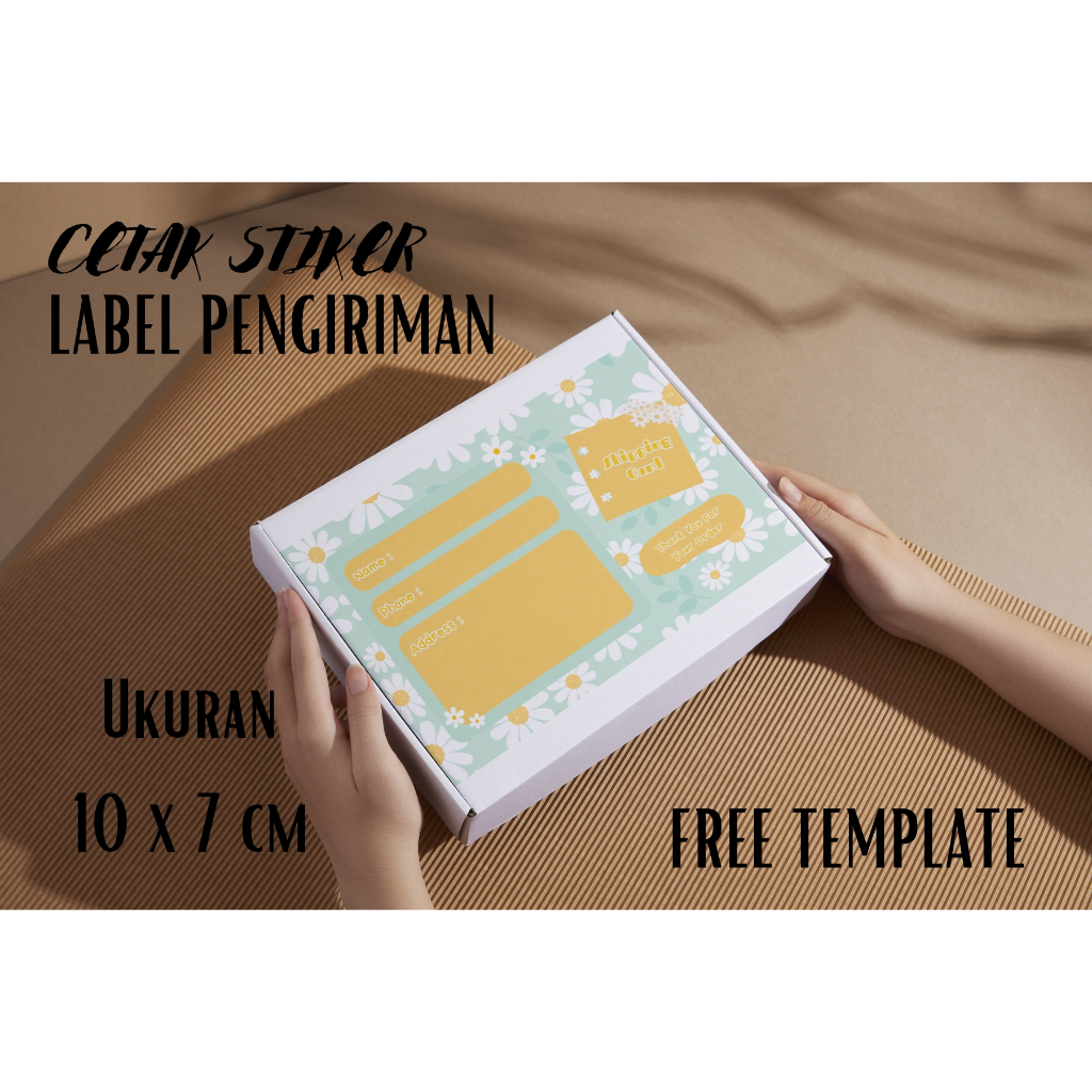 Jual Cetak Stiker Label Pengiriman/Cetak Stiker Shipping Label/Cetak ...