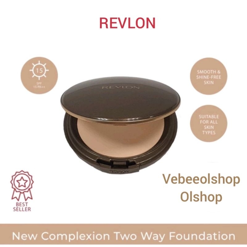 Jual REVLON NEW COMPLEXION TWO WAY FOUNDATION (ADA KACA) | Shopee Indonesia