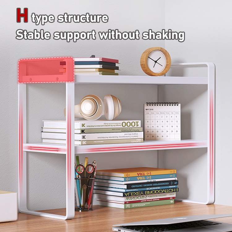 Jual Rak Buku Rak Buku Desktop Rak Meja Stationery Desktop Storage Rak ...