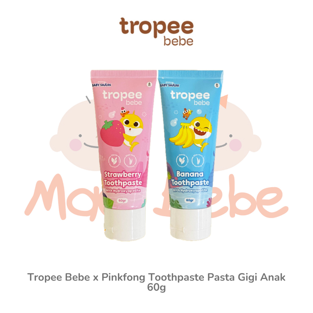 Jual Tropee Bebe x Pinkfong Toothpaste Pasta Gigi Odol Anak 1 Tahun+ 60g | Shopee Indonesia