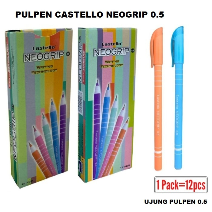 Jual PULPEN CASTELLO NEOGRIP 1 PACK ISI 12 PCS | Shopee Indonesia