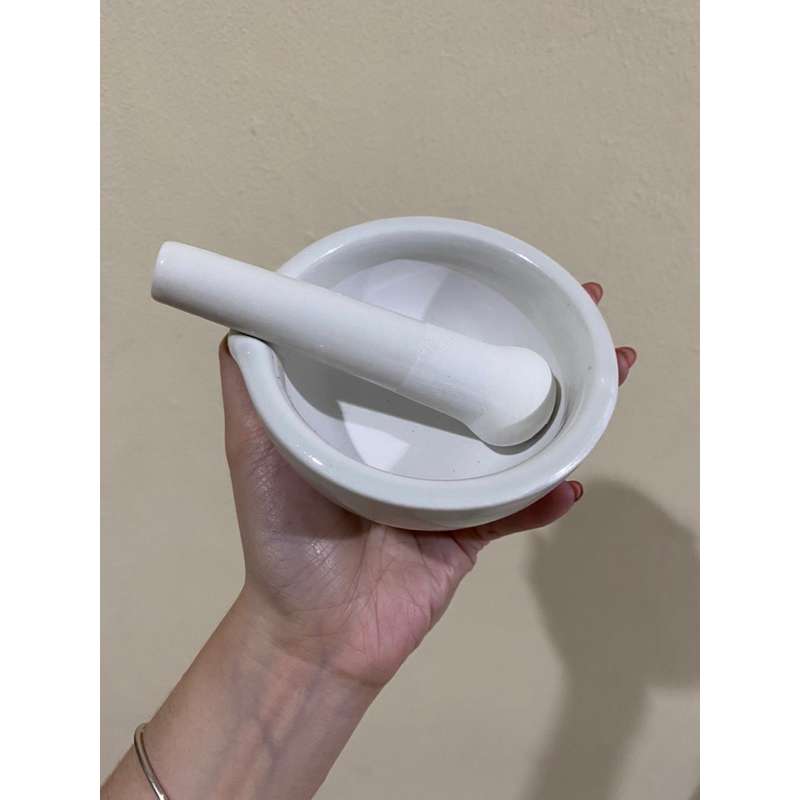 Jual Mortar Alat Penumbuk Obat 10 cm | Ulekan Obat uk 10cm 10 cm ...