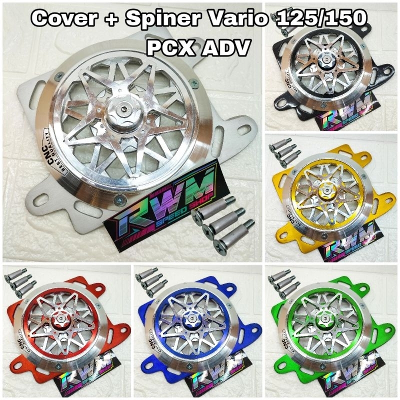 Jual Cover Radiator Set Spiner Spinner Motif Bintang CNC Vario 125 150 ...