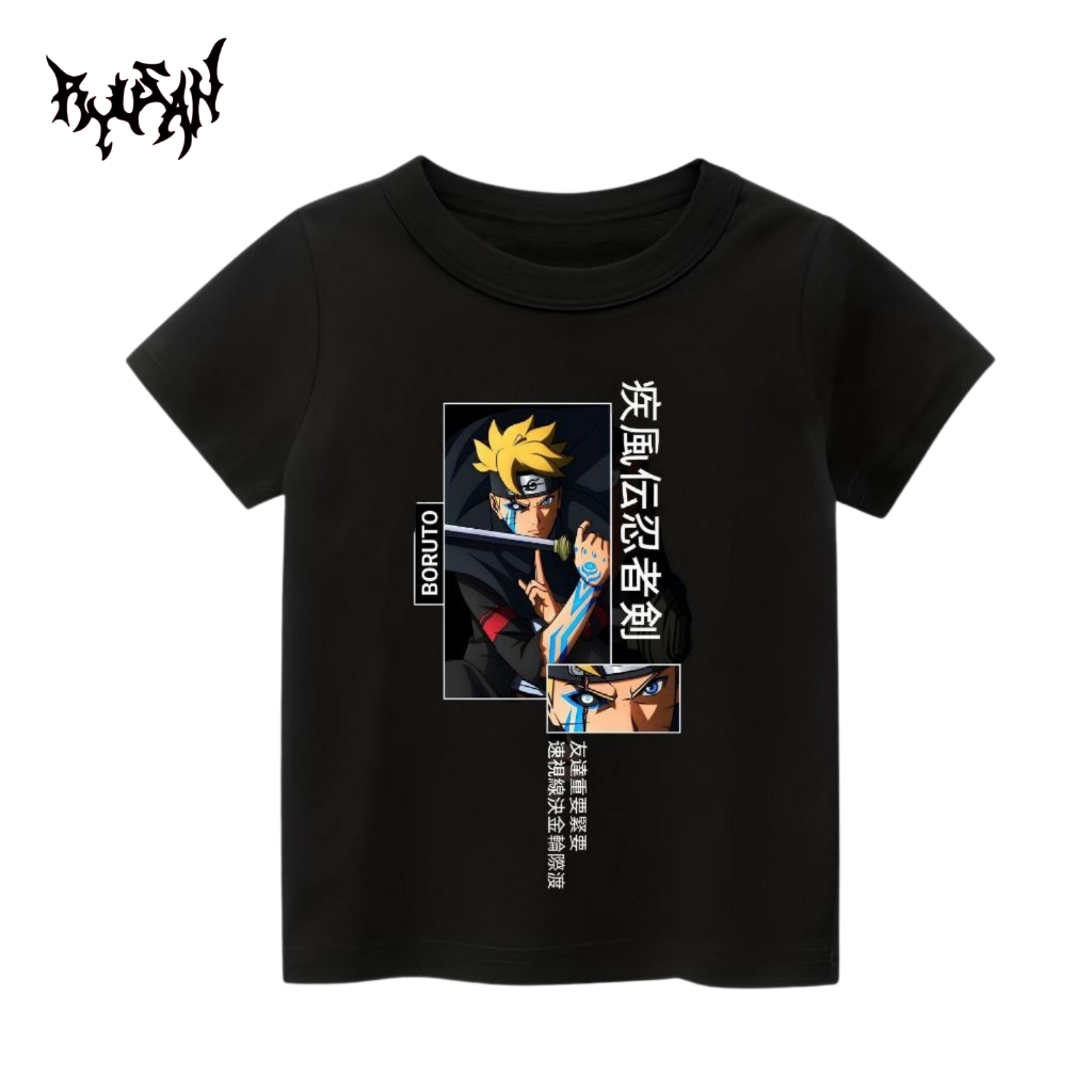 Jual Ryusan Baju Kaos Anak Custom Nama Combed 30s Gambar ANIME BORUTO ...