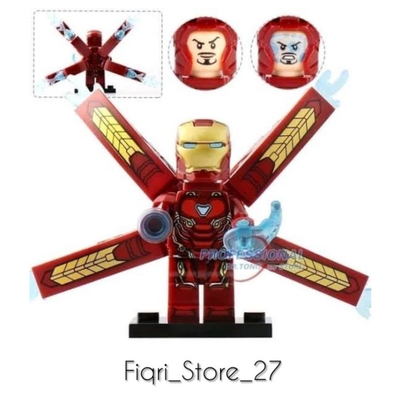Jual Mini Action Figure Iron Man Avenger Marvel Brick Mainan Balok ...