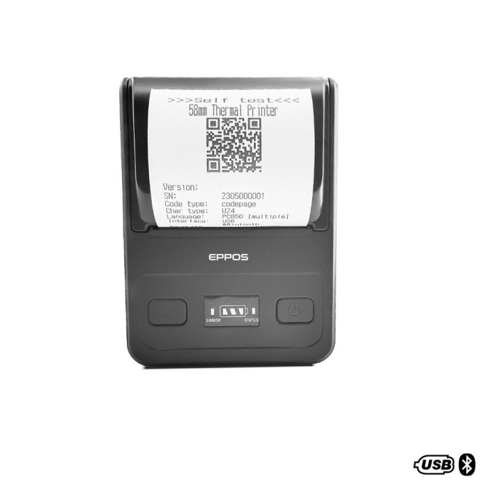 Jual Eppos EP5814 / EP5881 Mobile Printer Bluetooth 58mm Mini Thermal RPP02N EP 5814 | Shopee ...
