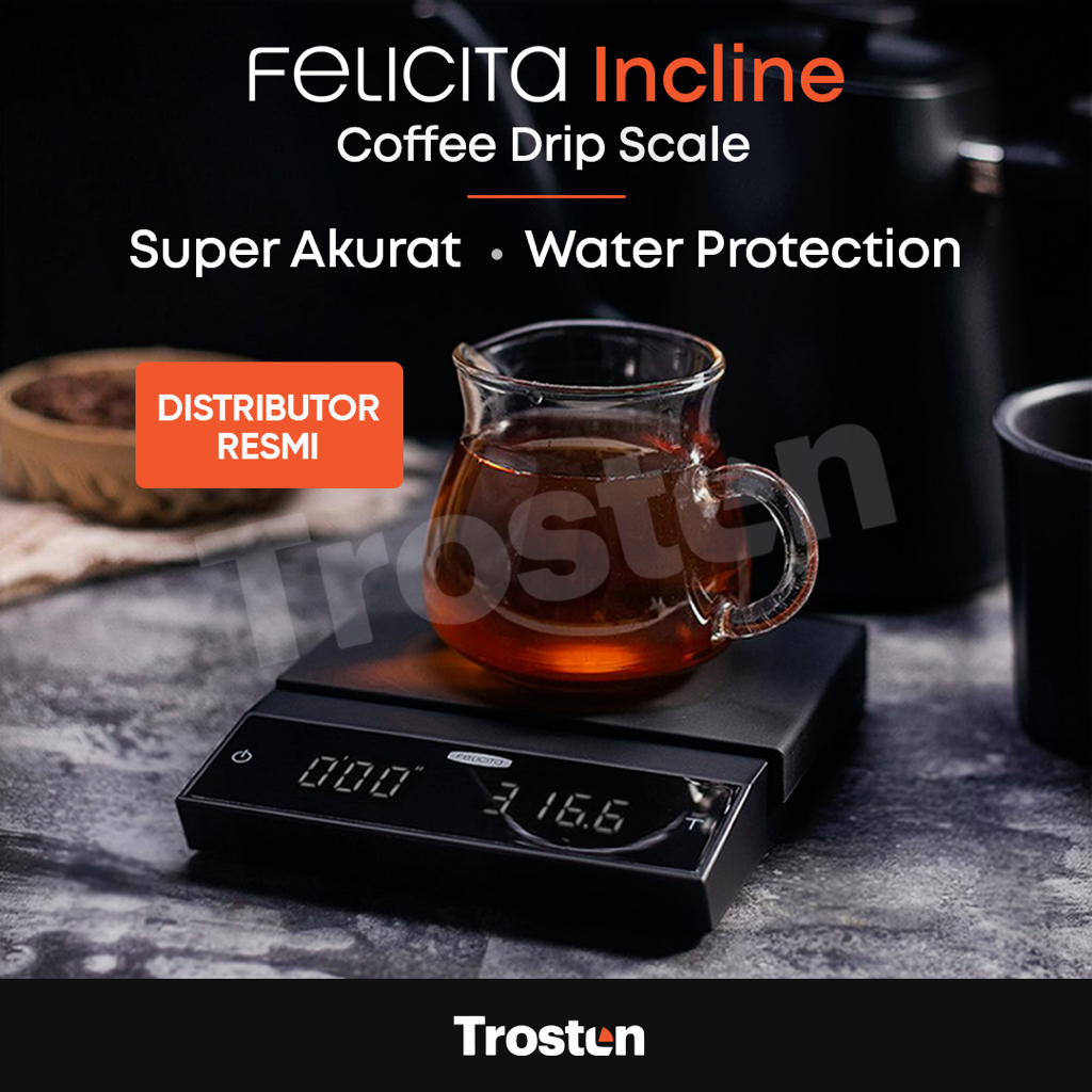 Jual Felicita Incline Coffee Drip Scale 0.1gr / 2Kg Dengan Timer dengan ...
