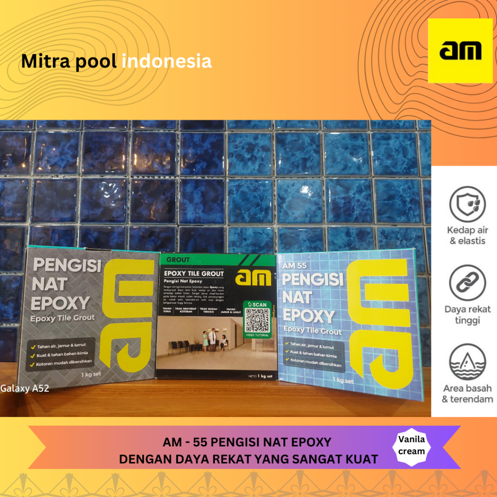 Jual SEMEN AM 55 PENGISI NAT EPOXY - WHITE | Shopee Indonesia