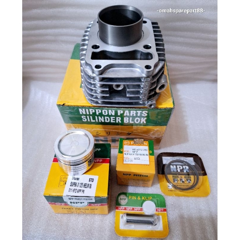 Jual blok seher set blok piston set supra x 125 helm in kode kyz npp | Shopee Indonesia