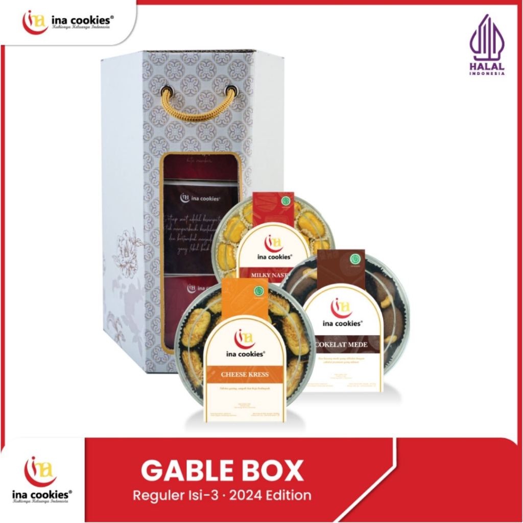 Jual Hampers Gable Box Ina Cookies Isi 3 | Shopee Indonesia